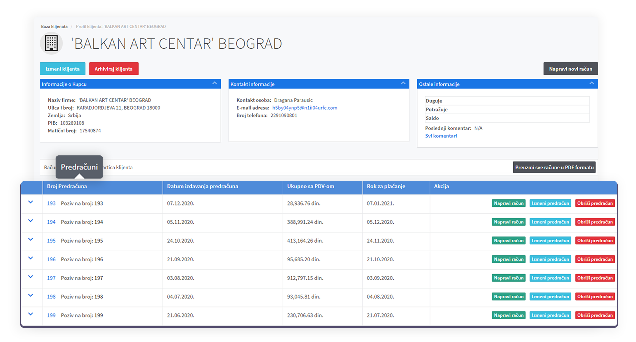 Predračun i ponude | Program za fakturisanje | Moje Fakture